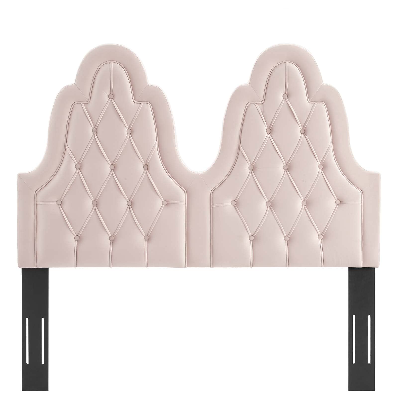 Modway Augustine Tufted Performance Velvet Headboard, King/California King, Pink