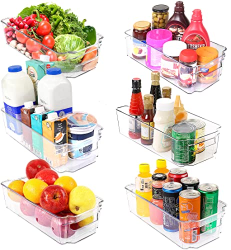 Utopia Home (Pack of 8 Pantry Organizers and Egg Trays β Pack of 6 Medium Organizers for Refrigerator, Kitchen & Storage Racks β Pack of 2 Egg Trays With Lid & Handle β Clear Plastic Holders