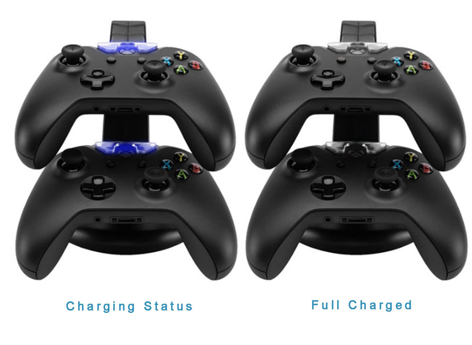 Controller Charger for Xbox One/One S Controller Dual Charging Station Stand for Xbox One/One S Xbox Charging Dock Charge Fast