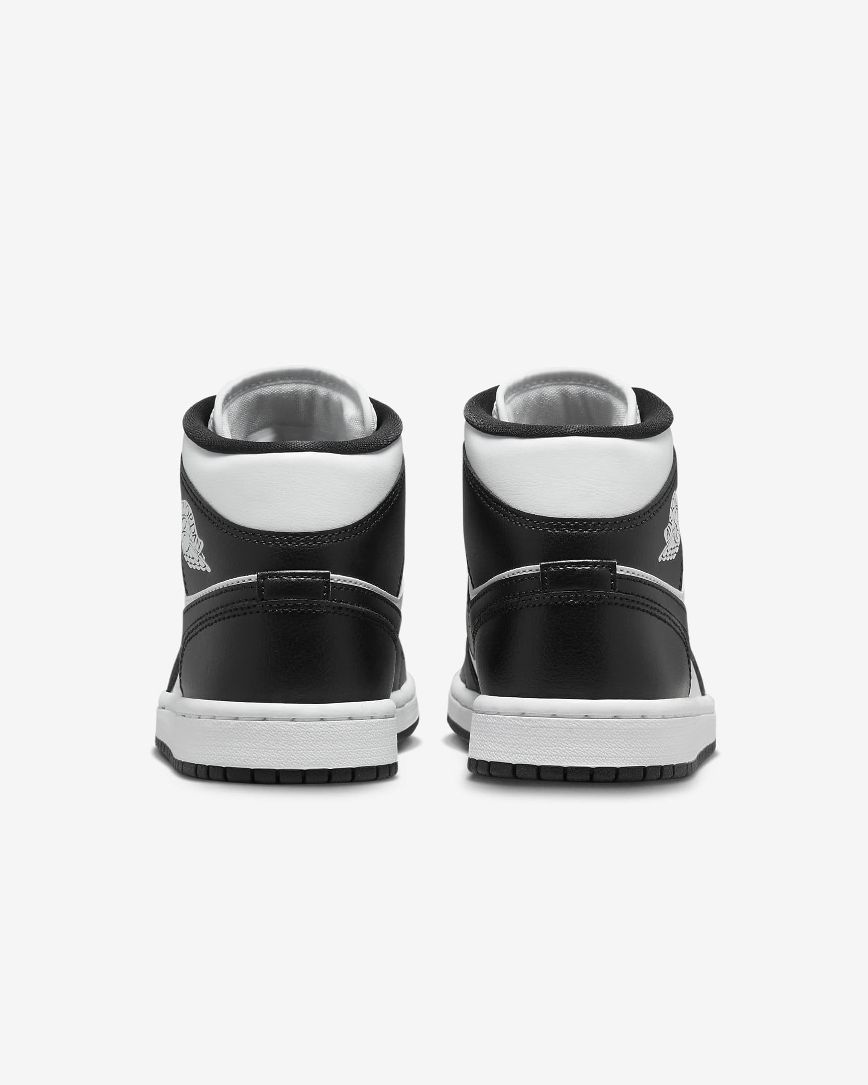 Jordan 1 Mid Women White/Black-Panda Mid DV0991-101 9.5