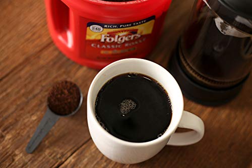 Folgers Classic Roast Medium Roast Ground Coffee, 22.6 Ounces (Pack of 3)