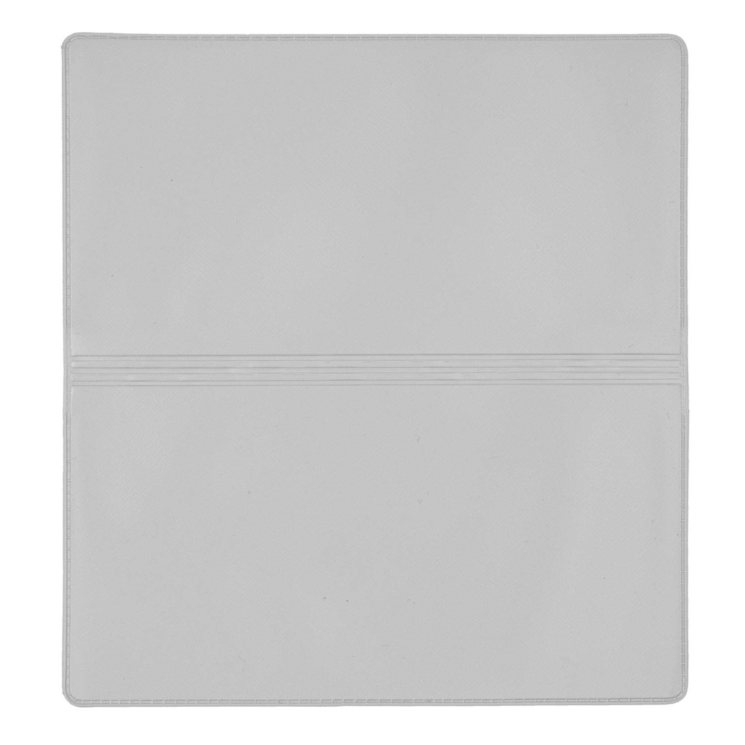 Grey Vinyl Checkbook Cover, Top Tear Personal Vinyl Checkbook Cover