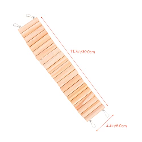 Ipetboom 3pcs Accessory Squirrel Wood Other Parrot Rats Glider Ladder Perch for Animals Pet Wooden Rabbit Training Small Accessories Pigs Plaything Hedgehog Suspension Toy and Kitten