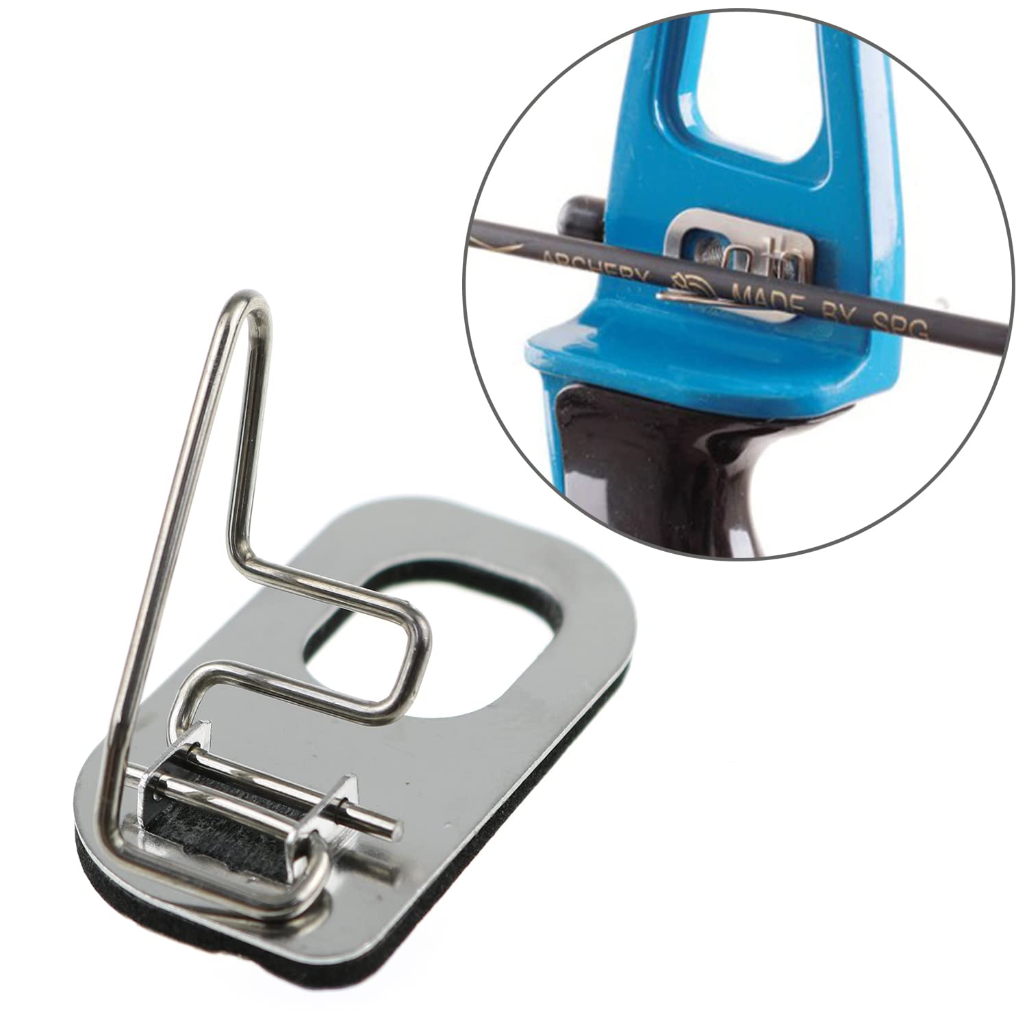 E-outstanding Arrow Rest 3.5 x 2.4 x 1.9cm Double Steel Wire Arrow Rest Archery Tool for Outdoor Archery Hunting Shooting