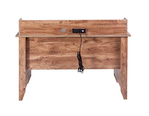 OneSpace Eleanor Executive Desk Classic Oak, 53βx58βx7β.