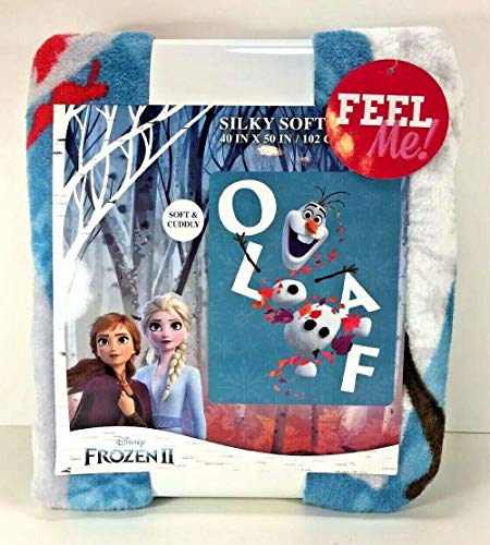 NORTHWEST ENTERPRISES Disney Frozen 2 Olaf Silky Soft Throw Blanket 40" x 50" Olaf's Adventures II