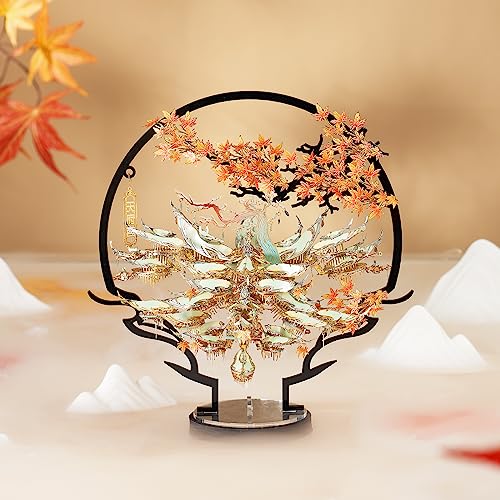 Piececool 3D Puzzles for Adults - Tianfu Palace 3D Metal Model Building Kits, Challenging Brain Teaser Puzzle DIY Arts and Craft Kits, Best Birthday Gifts