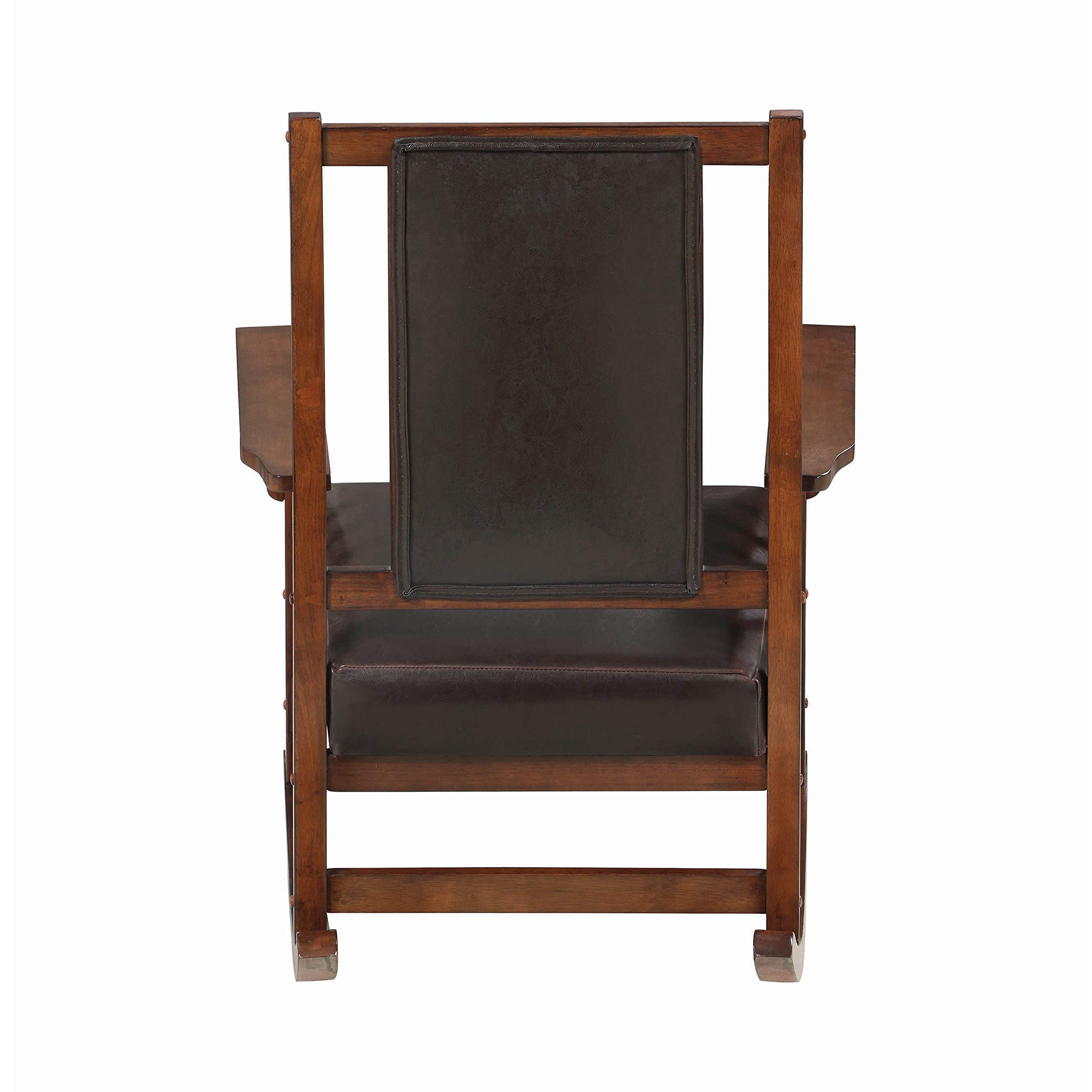 Coaster Home Furnishings CO- Rocking Chair, Tobacco & Dark Brown (600058)