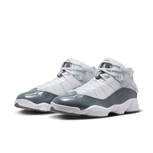 Jordan Men's 6 Rings Basketball Shoes 322992-012 White-Cool-Grey-White