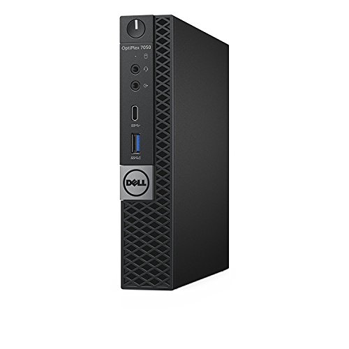 Dell OptiPlex 7050 Micro Form Factor Desktop Computer, Intel Core i7-7700T, 16GB DDR4-2400 (2x8GB), 512GB Solid State Drive, Windows 10 Pro (Renewed)