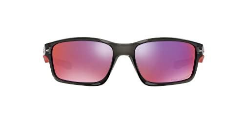 Oakley Mens Chailink OO9247-10 Polarized Ractangular Eyeglasses, Grey Smoke, 57 mm