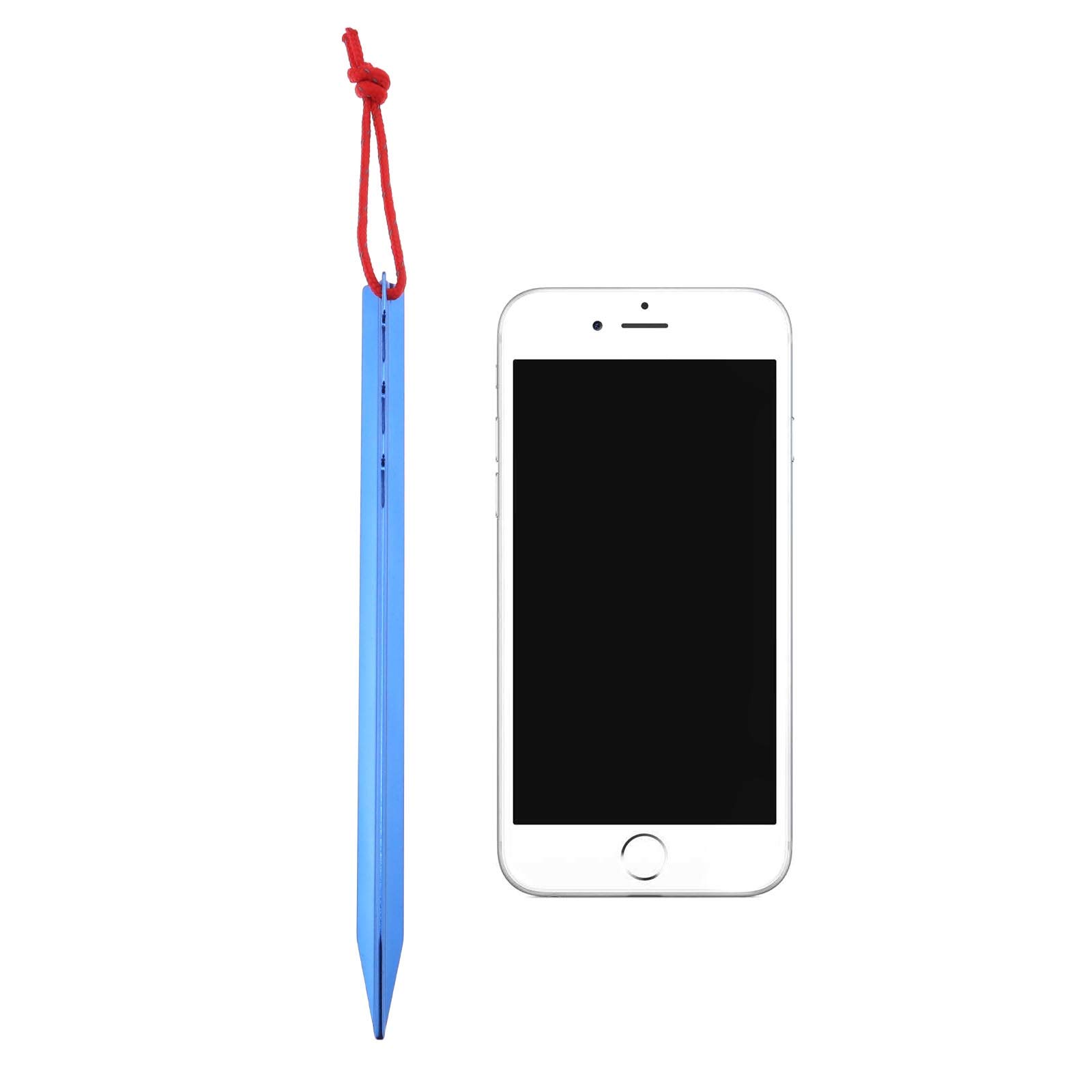 Create idea 20Pcs Ground Outdoor Hiking Camping Tent Peg Portable Stakes Tent Nail Titanium Alloy Blue
