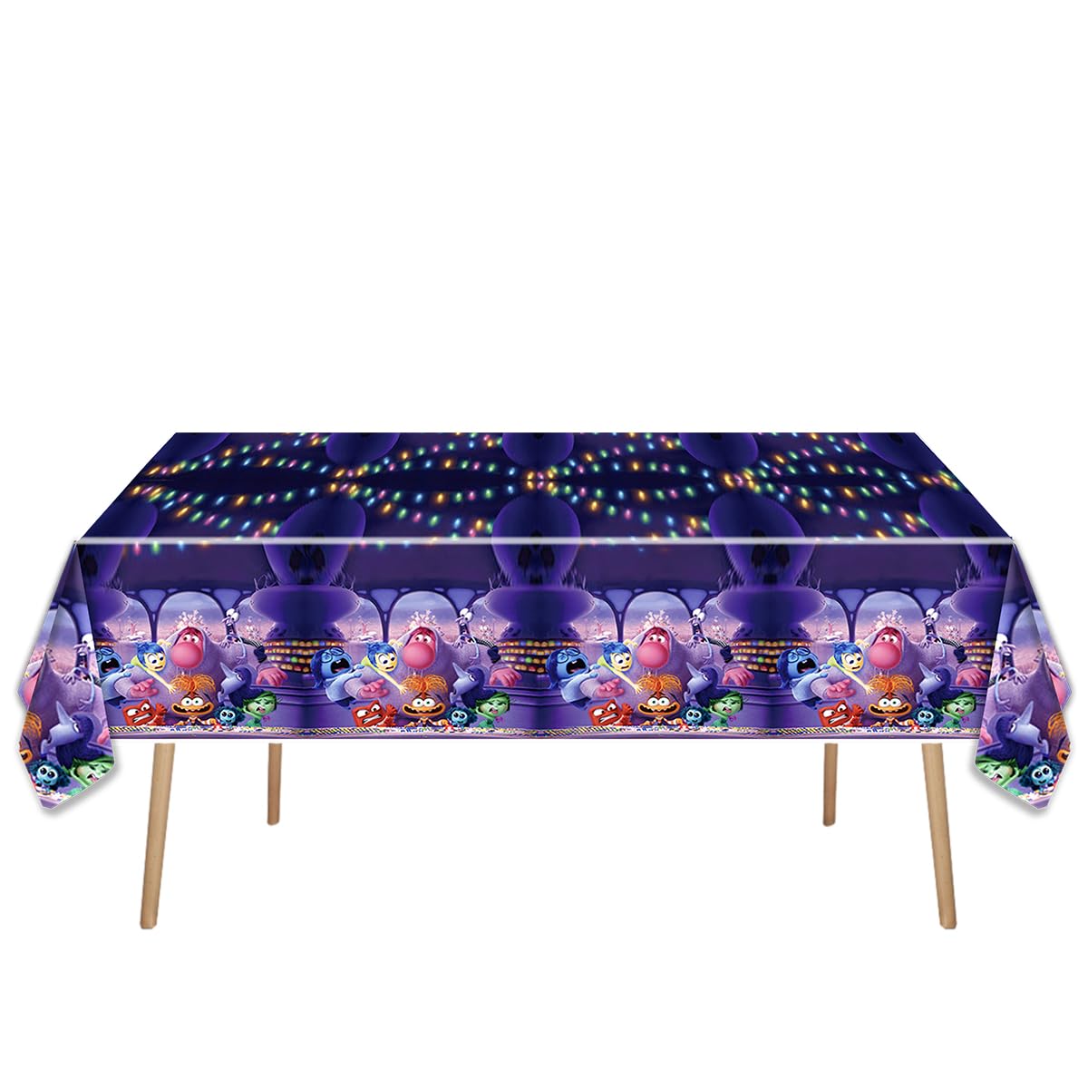 Inside Out 2 Birthday Party Tableware, Inside Out 2 Birthday Party 20Plate 20Napkins And Tablecovers 70 x 42inch for Inside Out Supplies