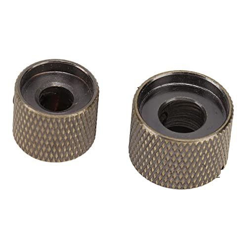 Guitar Knob, Smoothly Rotation Precise Adjustment Guitar Control Knob Compact Comfortable Feel Sturdy Bronze for Replacement