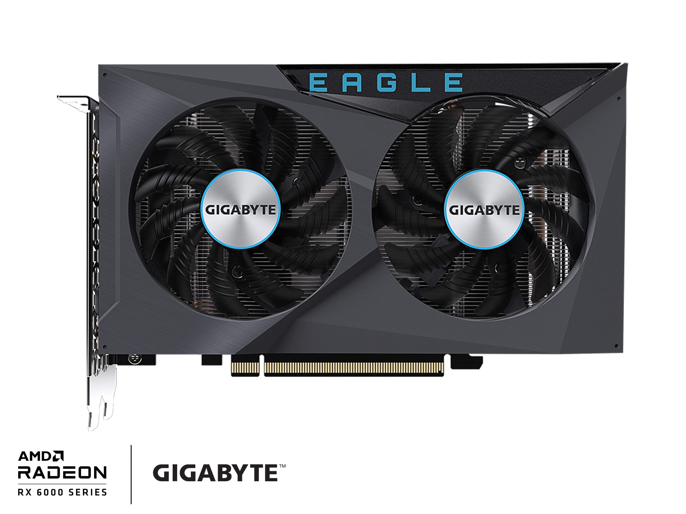 Gigabyte Radeon RX 6400 Eagle 4G Graphics Card, WINDFORCE 2X Cooling System, 4GB 64-bit GDDR6, GV-R64EAGLE-4GD Video Card