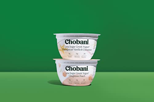 Chobani® Less Sugar Low-Fat Greek Yogurt Madagascar Vanilla Cinnamon 5.3oz
