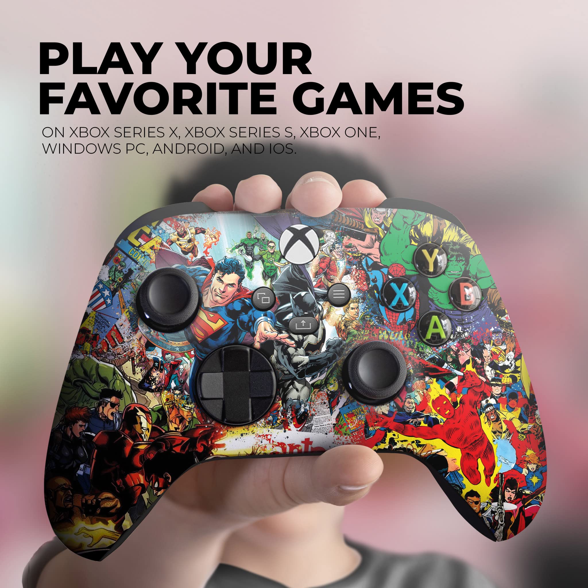 DreamController Shenron Draggonballz Custom X-box Controller Wireless compatible with X-box One/X-box Series X/S Proudly Customized in USA with Permanent HYDRO-DIP Printing (NOT JUST A SKIN)