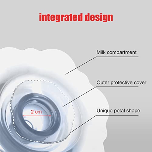 SANFE ELEPHANT Nipple Shields for Nursing Newborn,Double Layer Breast Shield,for Latch Difficulties or Flat or Inverted Nipples,2 Pack,Upgraded Version (White)