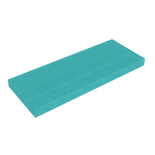 ROFIELTY Bench Cushion 36 inch, Soft Comfortable Bench Cushions for Indoor Furniture, Durable Stain Resistant Outdoor/Indoor Bench Seat Cushion, Window seat Cushions (36x14x2.5, Blue)
