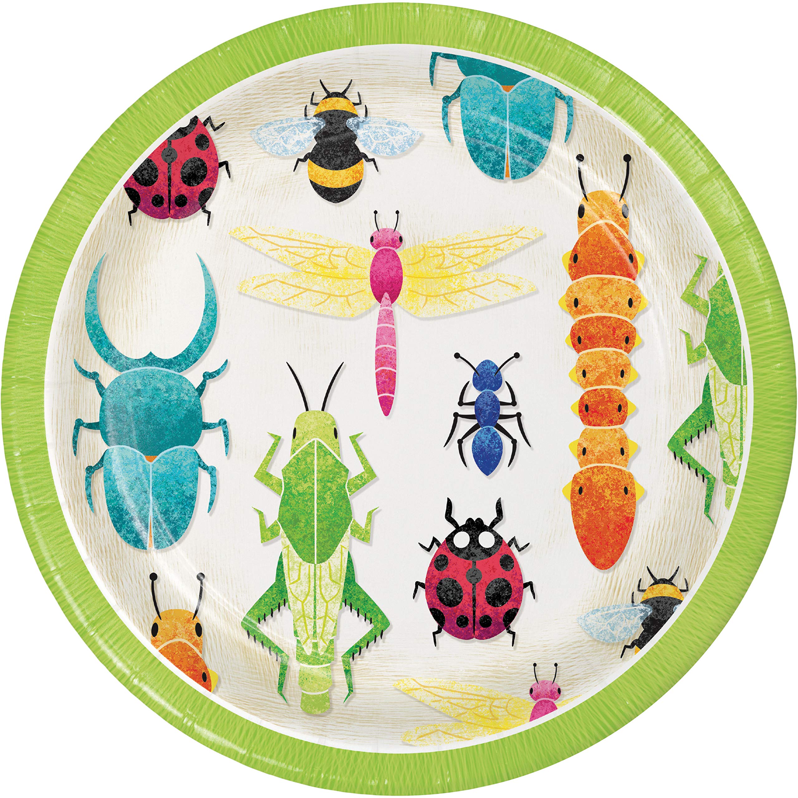 Creative Converting 8" Bugs Party Luncheon Paper Plates - 8pcs
