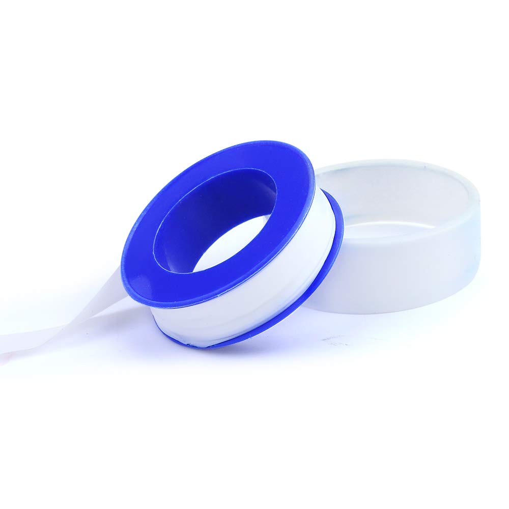 SKPPC Adhesive Tape 30 Pieces, 1/2 Inch Teflon Tape for Plumbing, Waterproof Seal Tape for Thread Pipe, Air Head, 0.5 x 394 Inch, White