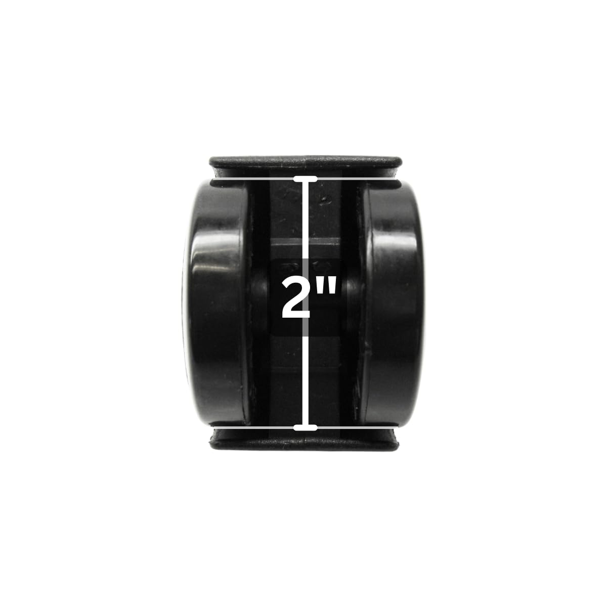 Chromcraft Polyurethane Soft Tread Replacement Casters - Softer Casters for Wood or Tile Floors (4)