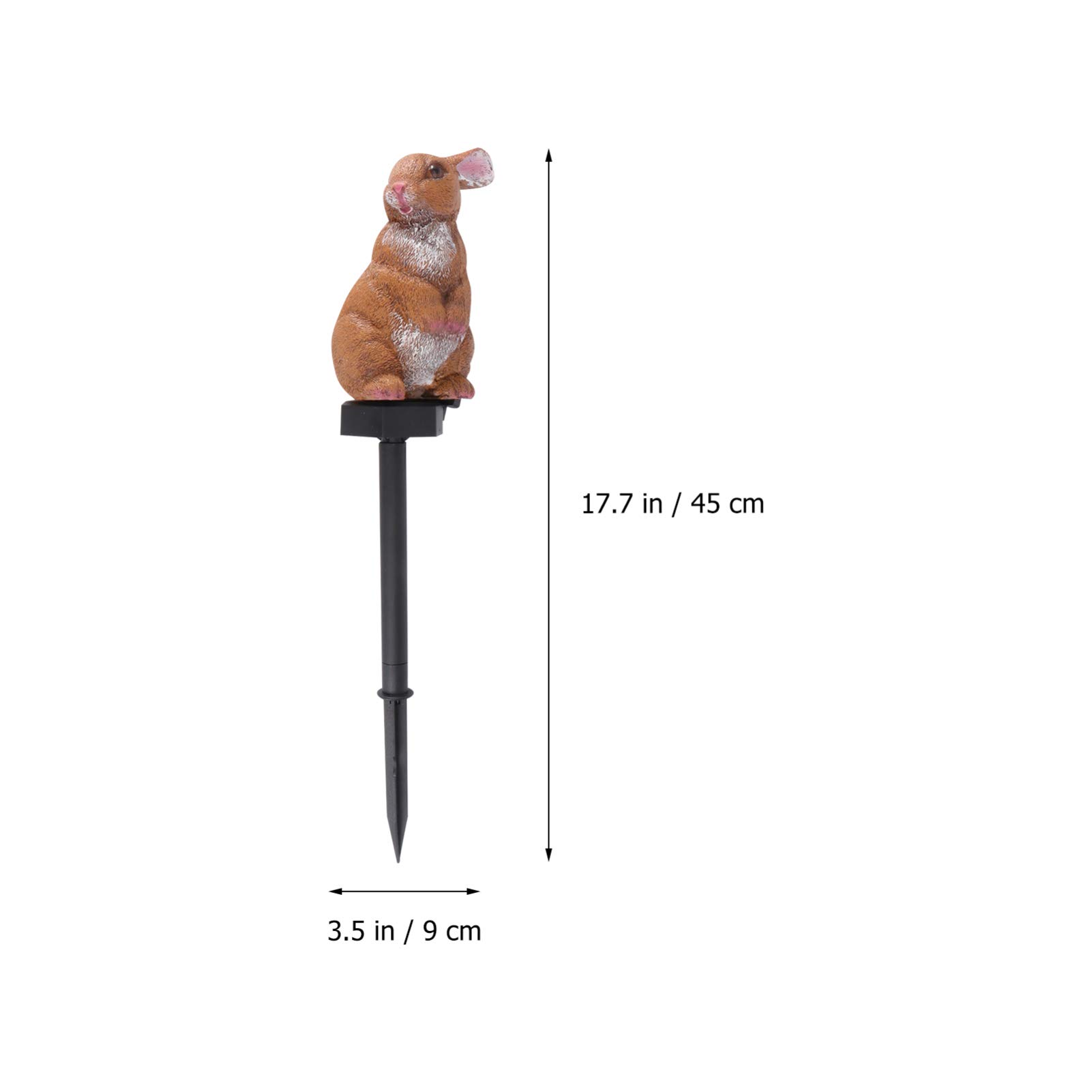 Uonlytech 1pc Rabbit Ground Lamp Solar Lawn Light Decorative Light Walkway Light Waterproof Solar Light Yard Lamp Waterproof Lamp Waterproof Garden Lamp Solar-Powered Light Landscape Lamp