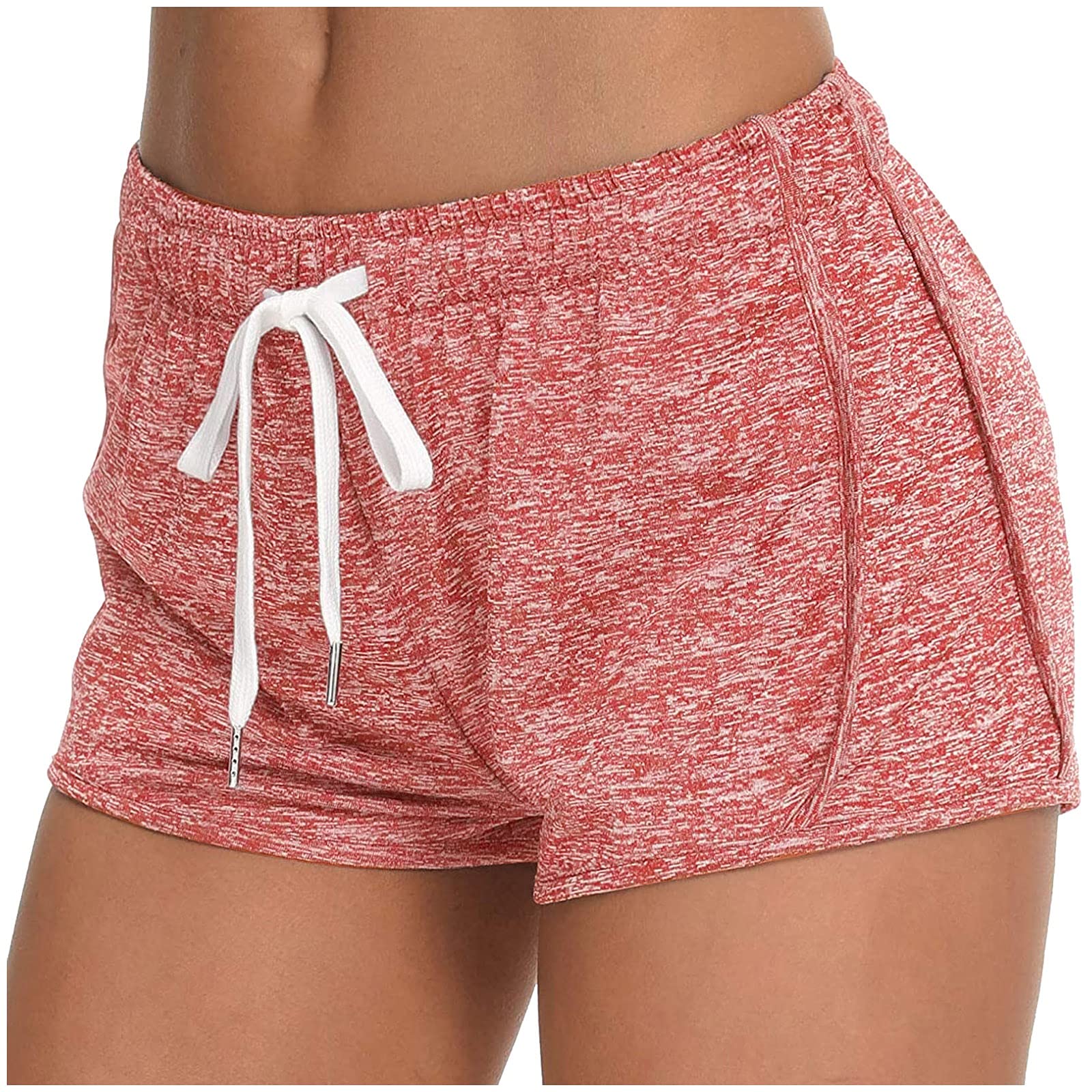 DUOWEI Womens Cycling Shorts with Padding Pants Running Athletic Sports Fitness Solid Plus Size Womens Summer Dresses Short