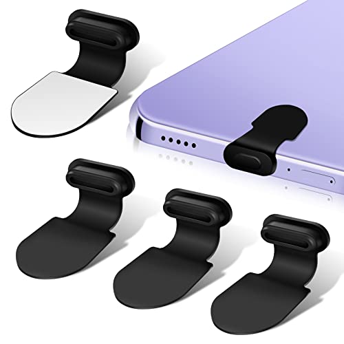 USB Type C Anti-Lost Anti Dust Plug, Senbos 4 Pack USB C Port Plug Dust Cover Note 20 Dust Cap Plugs USB C Port Protectors Compatible with OnePlus 7 8 9 Pro, Samsung Galaxy S20 FE S21 S22 Ultra