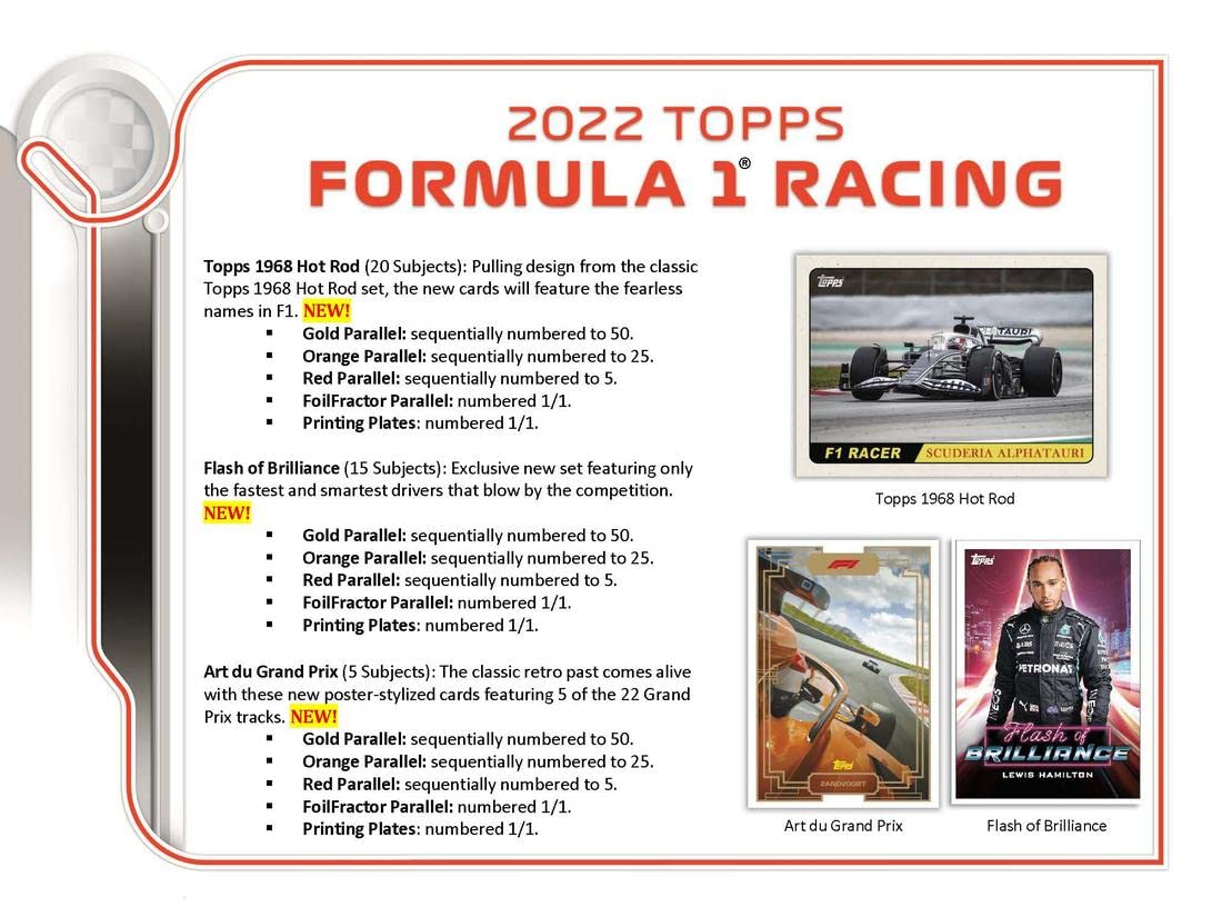 F1 2022 Topps Formula 1 Turbo Attax Cards - Box (24 Packs per Box) (10 Cards per Pack) (Total of 240 Cards)