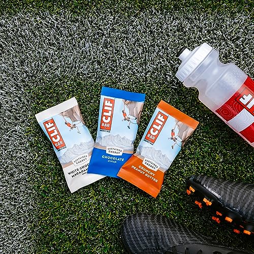CLIF BAR - Chocolate Chip - Made with Organic Oats - 10g Protein - Non-GMO - Plant Based - Energy Bars - 2.4 oz. (18 Pack)