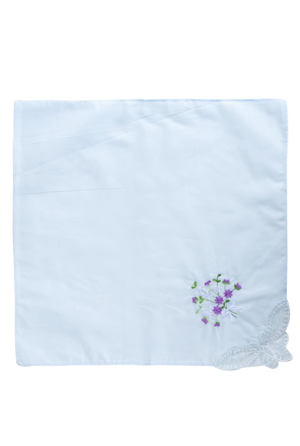 CoCoUSM Womens Handkerchiefs Lace Embroidered Cotton Handkerchiefs Bulk
