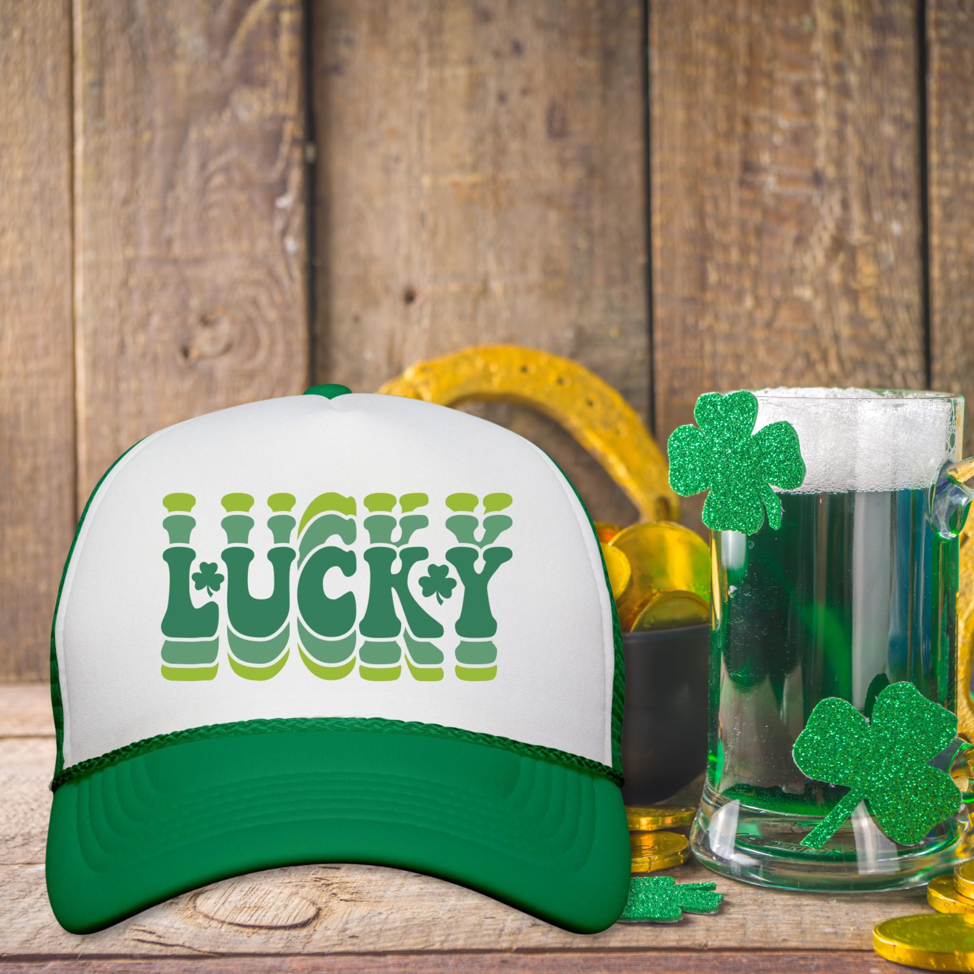 Customized Girl St Patricks Day Trucker Hat Men and Women - Celebrate in Style St Patricks Trucker Hat Perfect St Pattys Hat