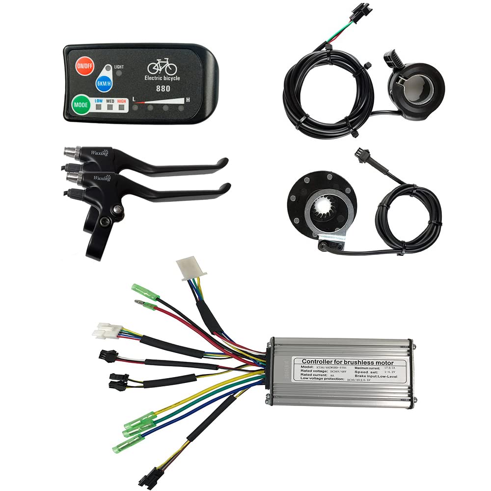Ebike Control System kit KT System 17A Controller LED Display for 250W-350W Ebike Kit