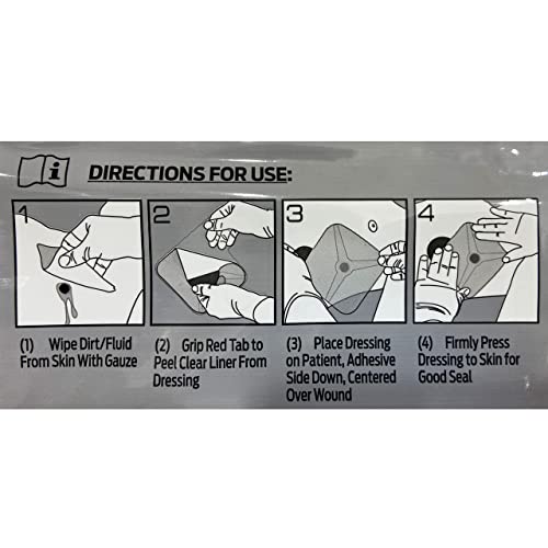 North American Rescue Hyfin Vent Chest Seal, 2 Count (5)