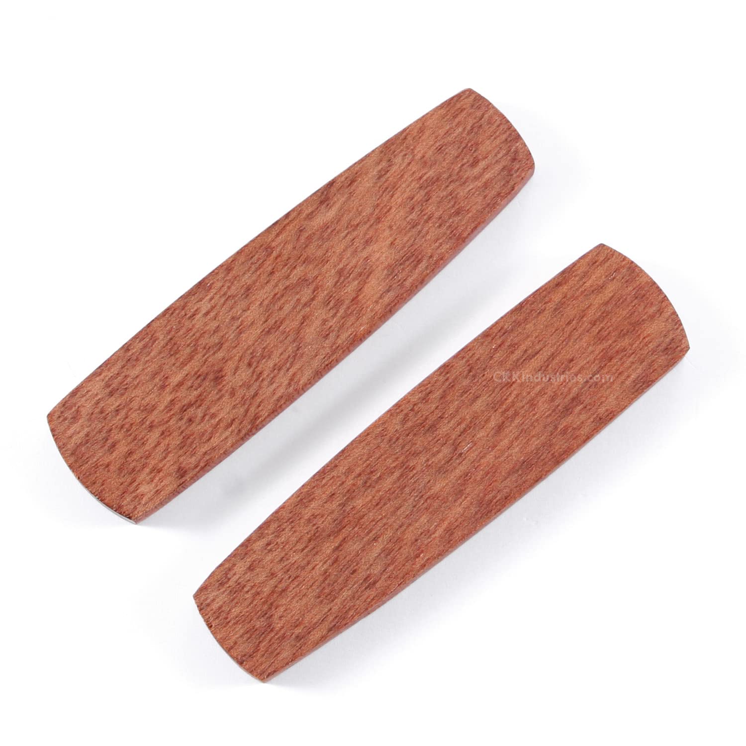 EZSMITH Letterman Knife Kit - DIY Fixed Blade Knife - (Blade Blank & Pinstock w/Pre-machined Bloodwood Handle Blanks) - (USA Design) - (Gift Boxed) - (by KnifeKits)