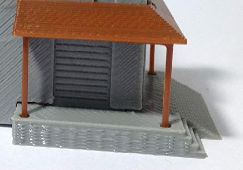 Outland Models Train Railway Layout Industrial Facility Grain Silos N Scale