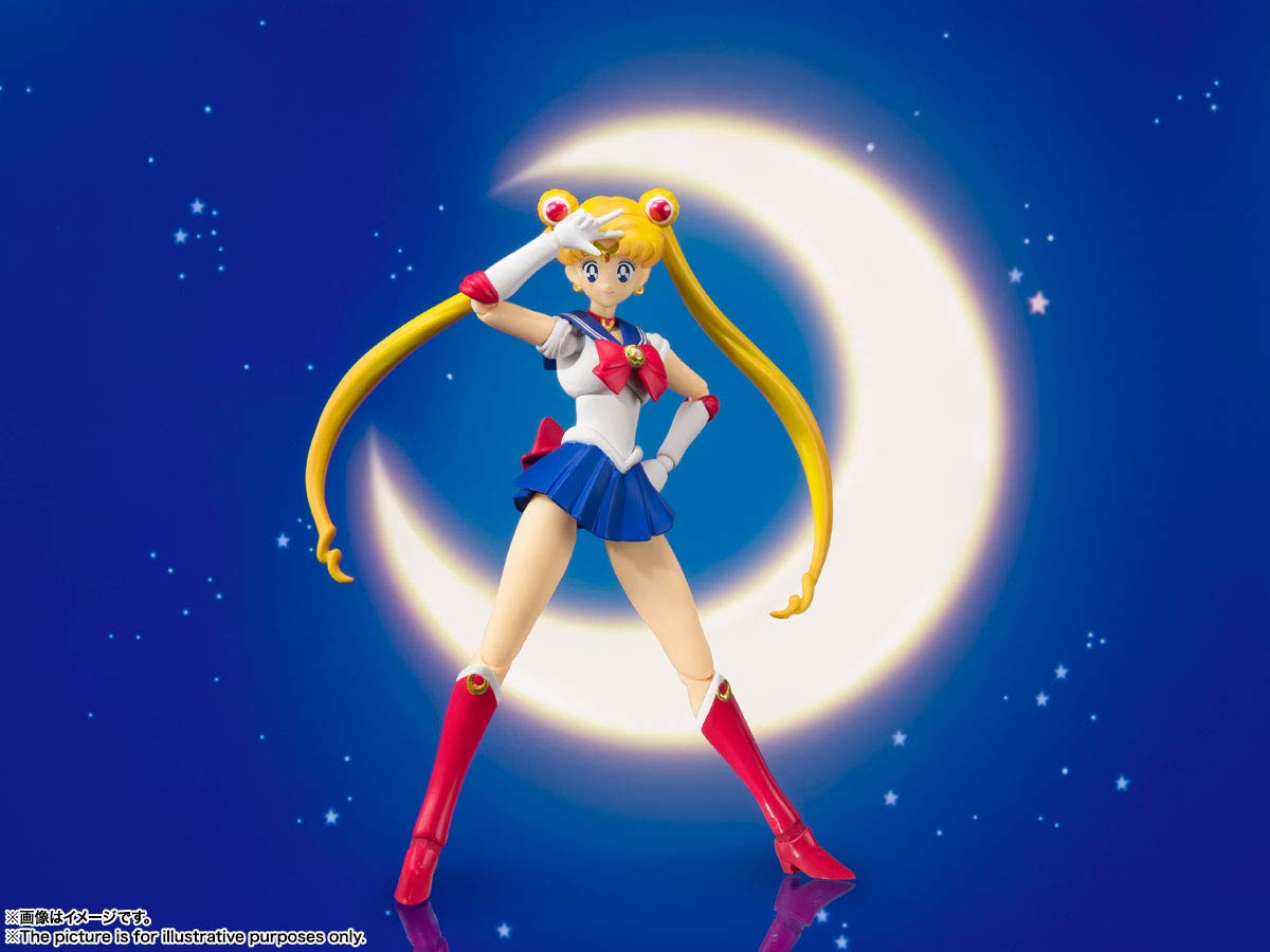 TAMASHII NATIONS - Pretty Guardian Sailor Moon - Sailor Moon -Animation Color Edition-, Bandai Spirits S.H.Figuarts Action Figure