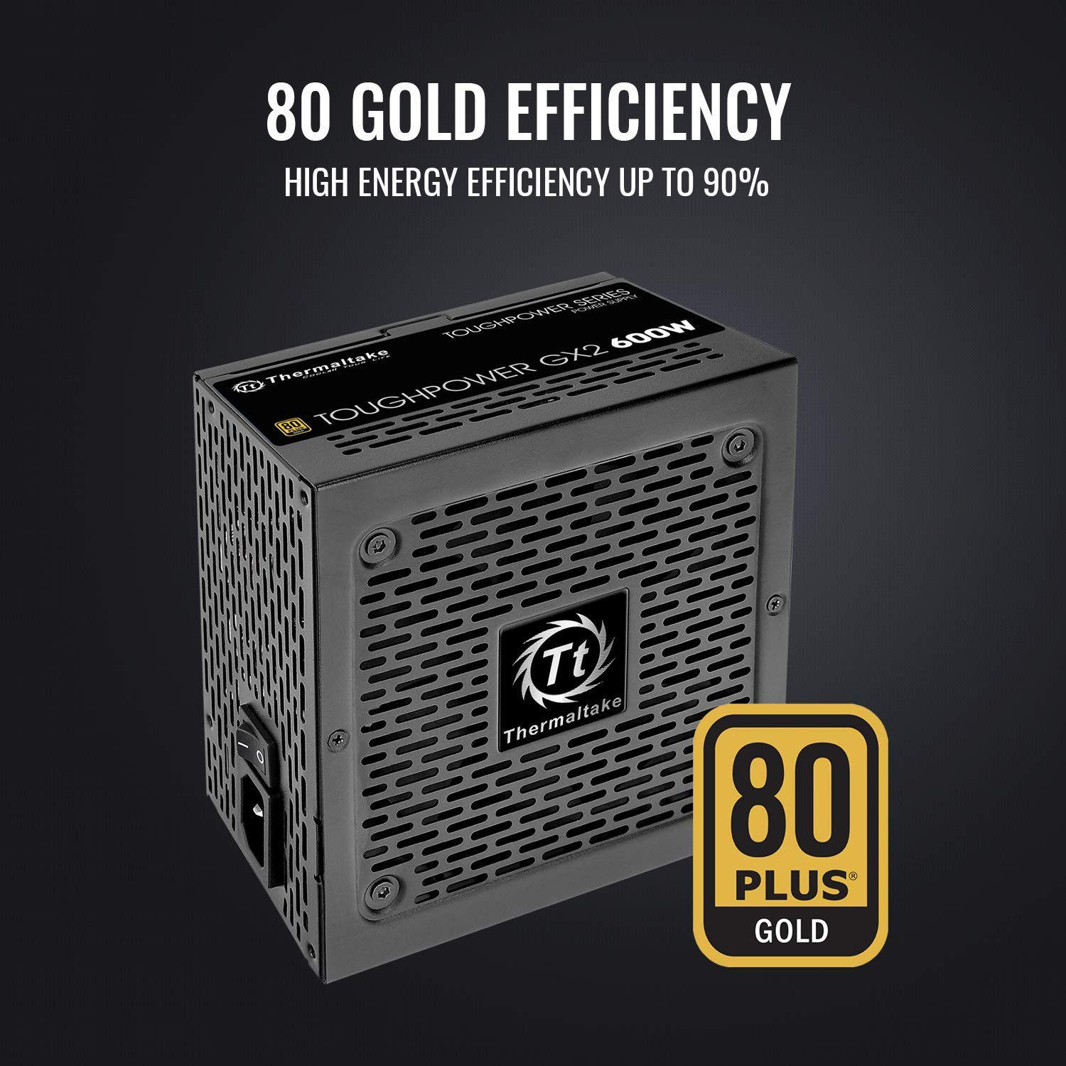 Cooler Master MasterBox Q300L Micro-ATX Tower & Thermaltake Toughpower GX2 80+ Gold 600W SLI/Crossfire Ready Continuous Power ATX 12V V2.4/EPS V2.92 Non Modular Power Supply