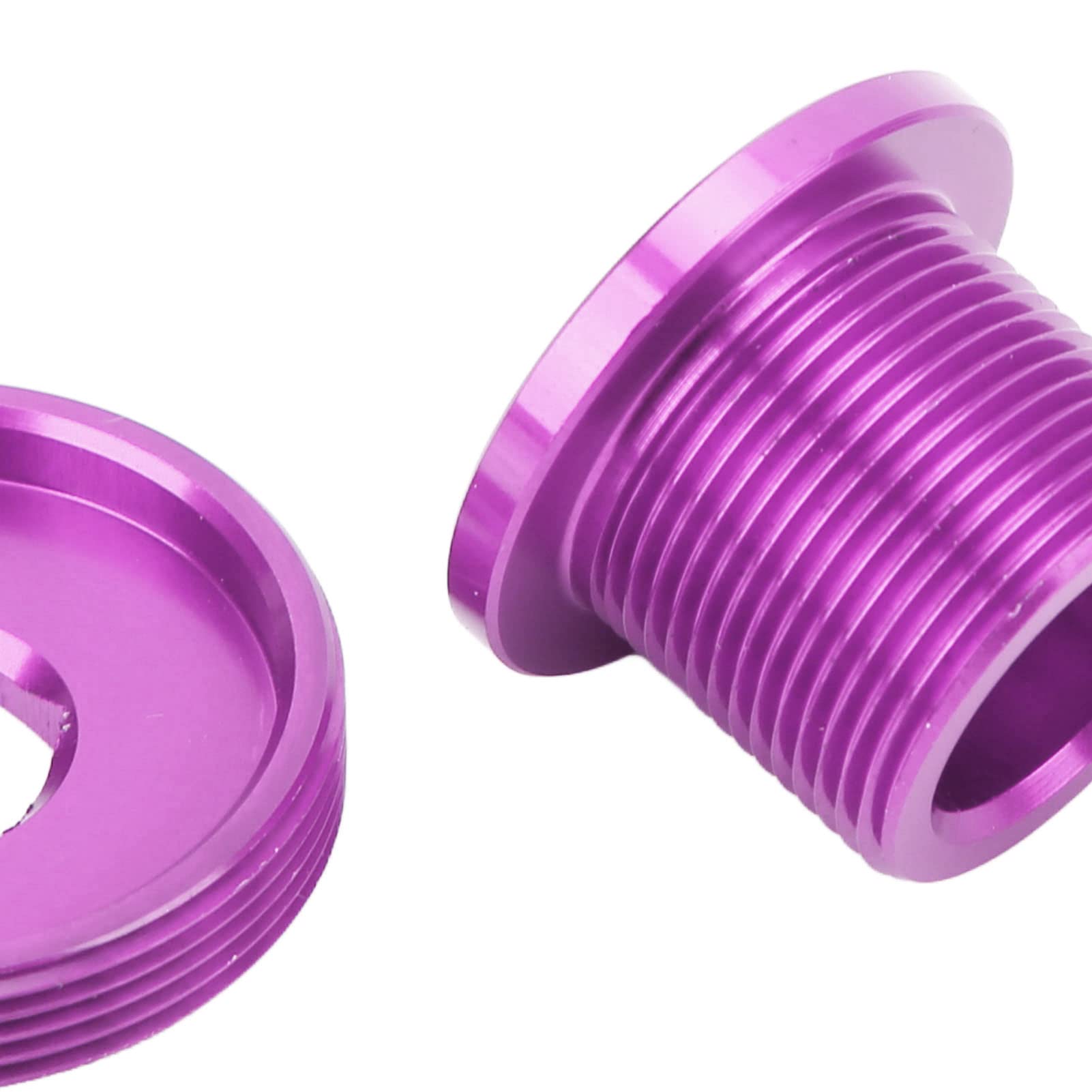 Crank Arm, Rust Proof Bicycle Crankset Fixing Stable High Strength Firm Resistance for Road Bike(Purple)