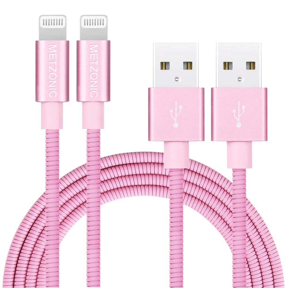 METZONIC Cable [2 Pack, 6.6 Feet] USB Cable with Insulation Coated Jacket, Strong & Fast Charge Data Transfer