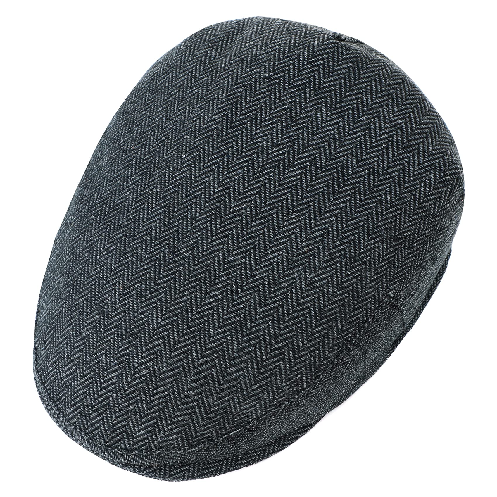 Durio Newsboy Hats for Men Soft Mens Flat Cap Cozy Beret Scally Cap for Men Blend Ivy Irish Cabbie Hats Twill Black&Dark Coffee