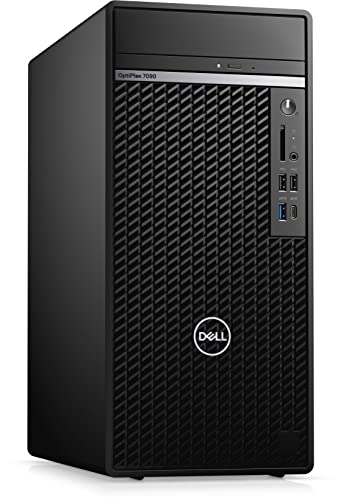 Dell Optiplex 7090 Tower Desktop Computer (Intel i7-11700 8-Core 2.50GHz, 32GB RAM, 1TB PCIe SSD + 6TB HDD (3.5), Intel UHD 750, RJ-45, DVD-RW, USB 3.2, 2 Display Port, Black, Win 10 Pro)