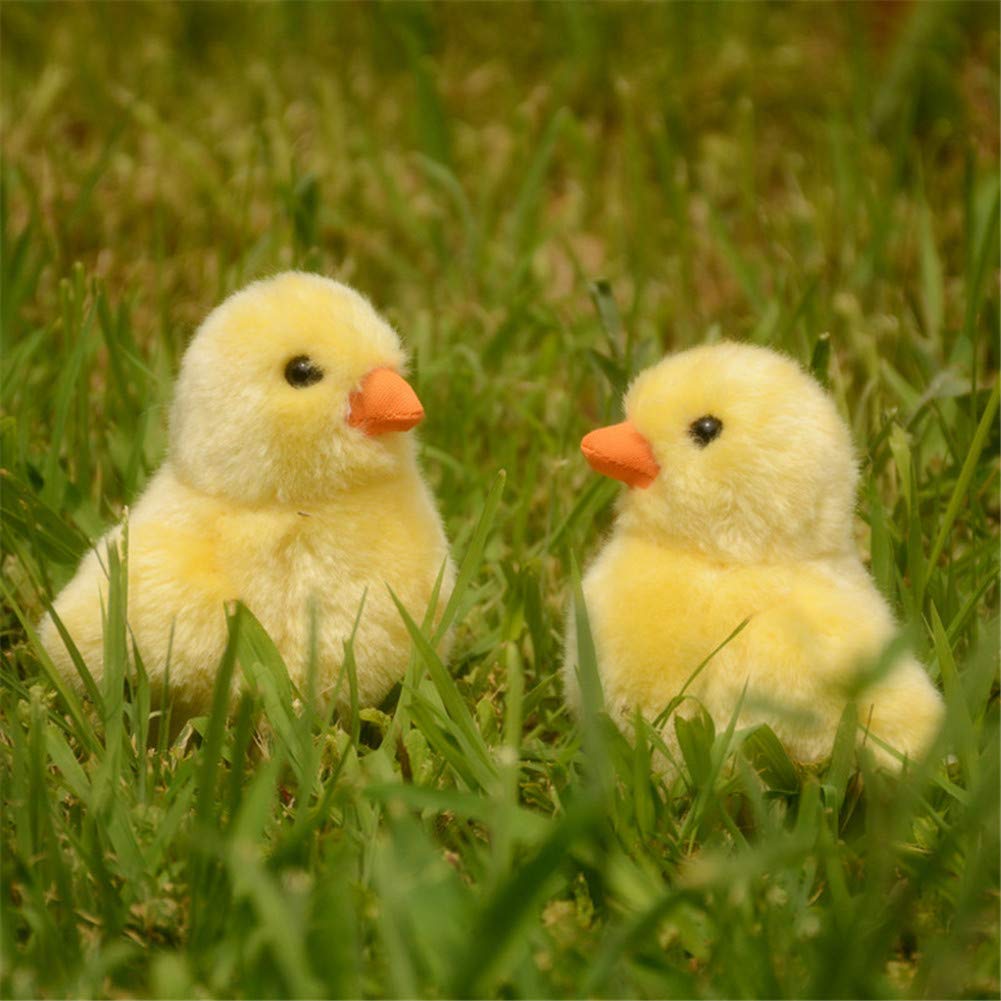 TAMMYFLYFLY Yellow Chick Stuffed Animal Chicken White 5 inches, 12cm, Plush Toy, Duck Soft Toy (Yellow Chick)