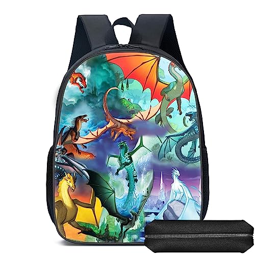 IUXTI Anime Backpack for Boys Girls,Big Capacity Daypack 16.5 Inch Laptop Backpack for Travel Office Outdoor-2