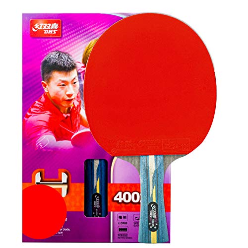 EDOSSA Game Table Tennis Bats, Offensive Table Tennis Racket/Short Handle/As Shown (Color : Long Handle, Size : As Shown)