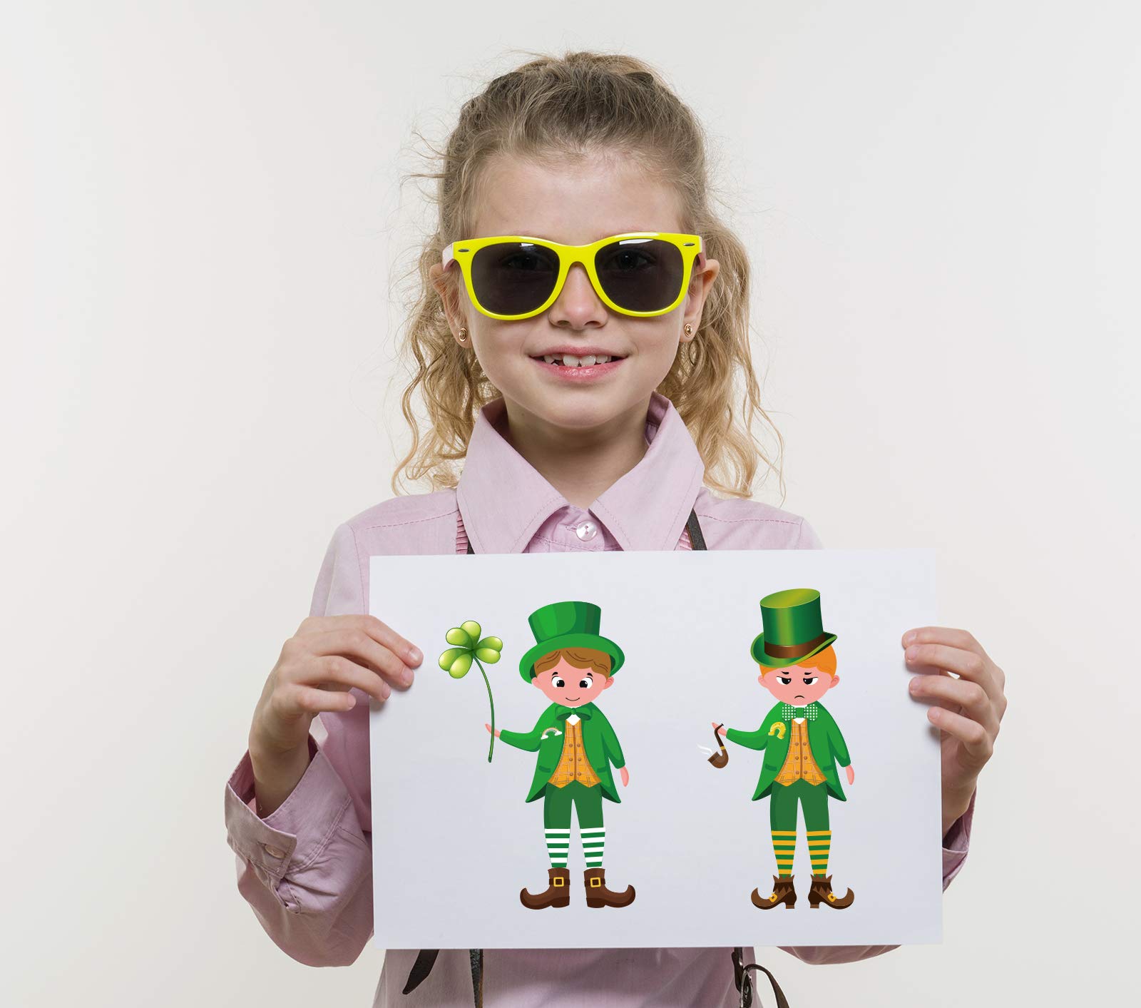 St. Patrick’s Day Stickers Crafts for Kids Irish Lucky Party Games Favors Supplies 24Ct