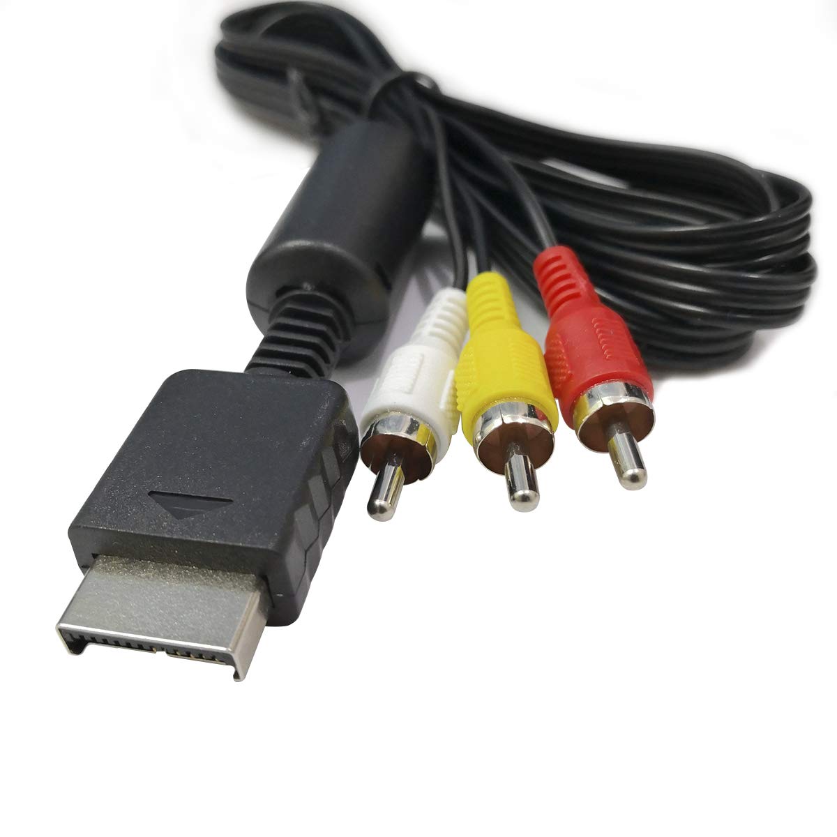 Composite AV to RCA Cable Cord for Sony Playstation PS2 PS3 PSX Video Cable (6 ft)