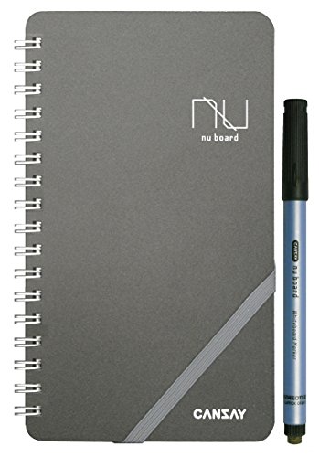 Nu Board Memo Size (4 x 7 inch) International Edition NASH04US08 Whiteboard Notebook - Dry Erase Notebook - Dry Erase Mini Size Board - Environmentally Reusable Notebook