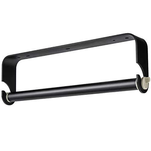ORLESS Adhesive Paper Towel Holder Under Cabinet & Wall Mount, No Drilling Suitable for Kitchen Bathroom - Black